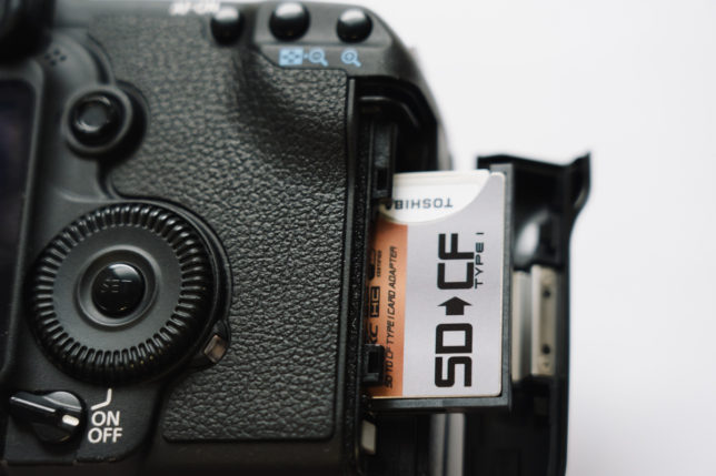 SDカードをCFカードに変換するMATECH社アダプタtypeIを、FlashAirと5Dmark2でテスト！ | from experience